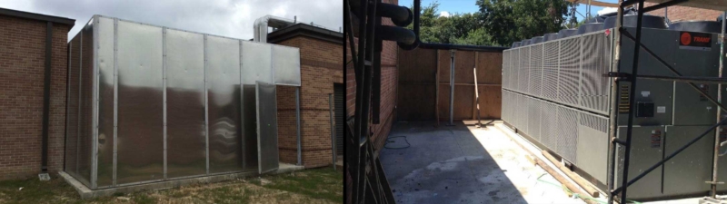School Chiller Screen Enclosure - Acoustiblok Website